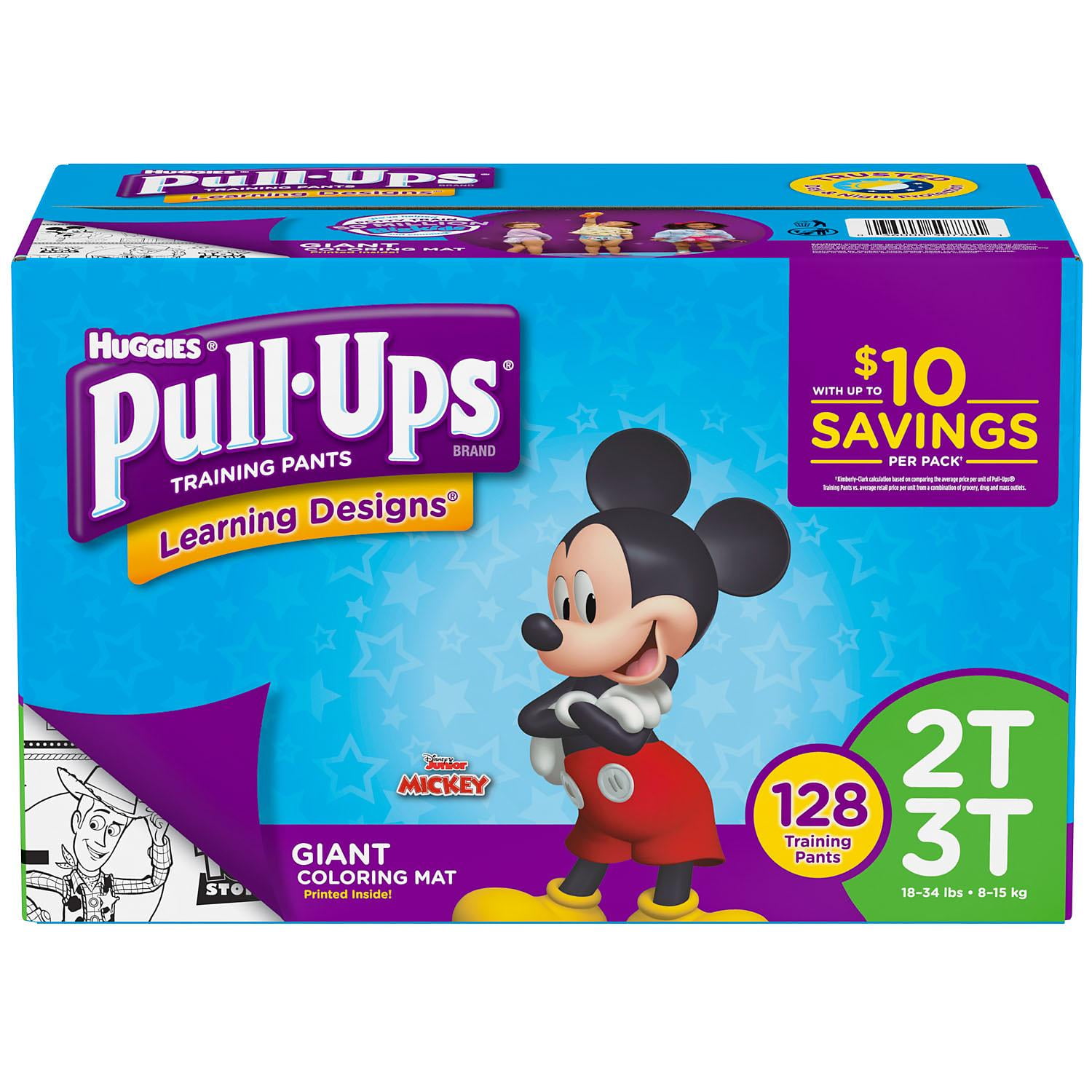 Huggies Pull-Ups Training Pants for Boys Size S Five Pack, Disney ...
