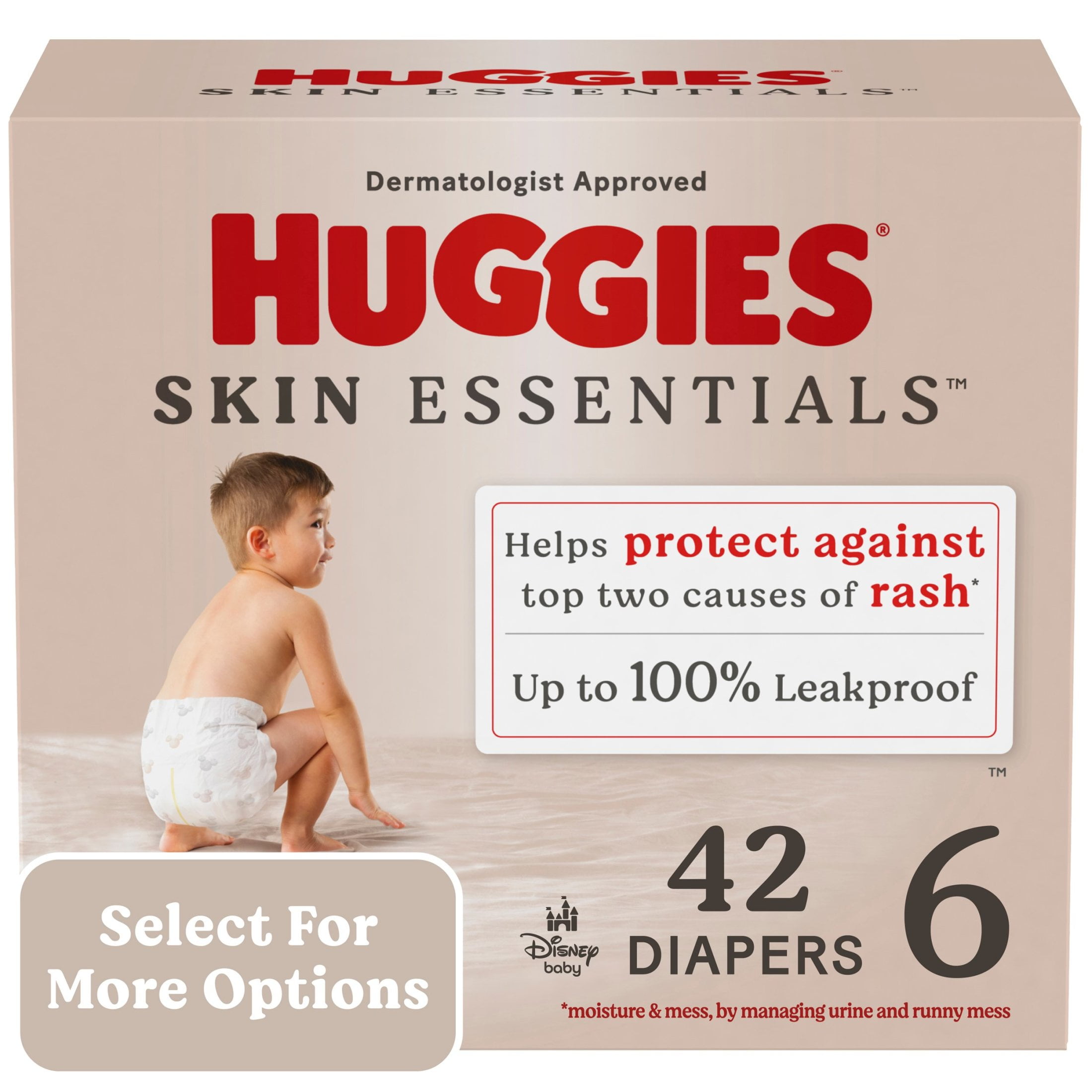Huggies Skin Essentials Baby Diapers, Size 6 (35+lbs), 42 Ct (Select ...