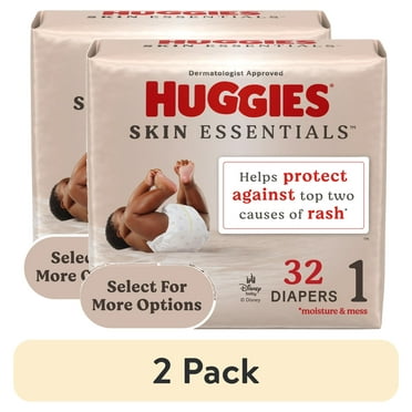 Huggies Skin Essentials Baby Diapers, Size 2 (12-18 lbs), 84 Ct (Select ...
