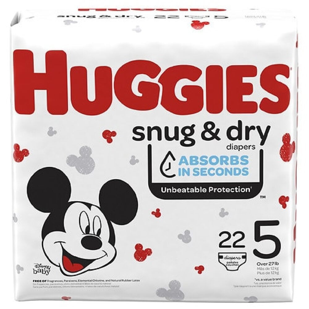 Huggies Snug & Dry Diapers, Size 5, 22 Ct | CVS (Pack of 16) - Walmart.com