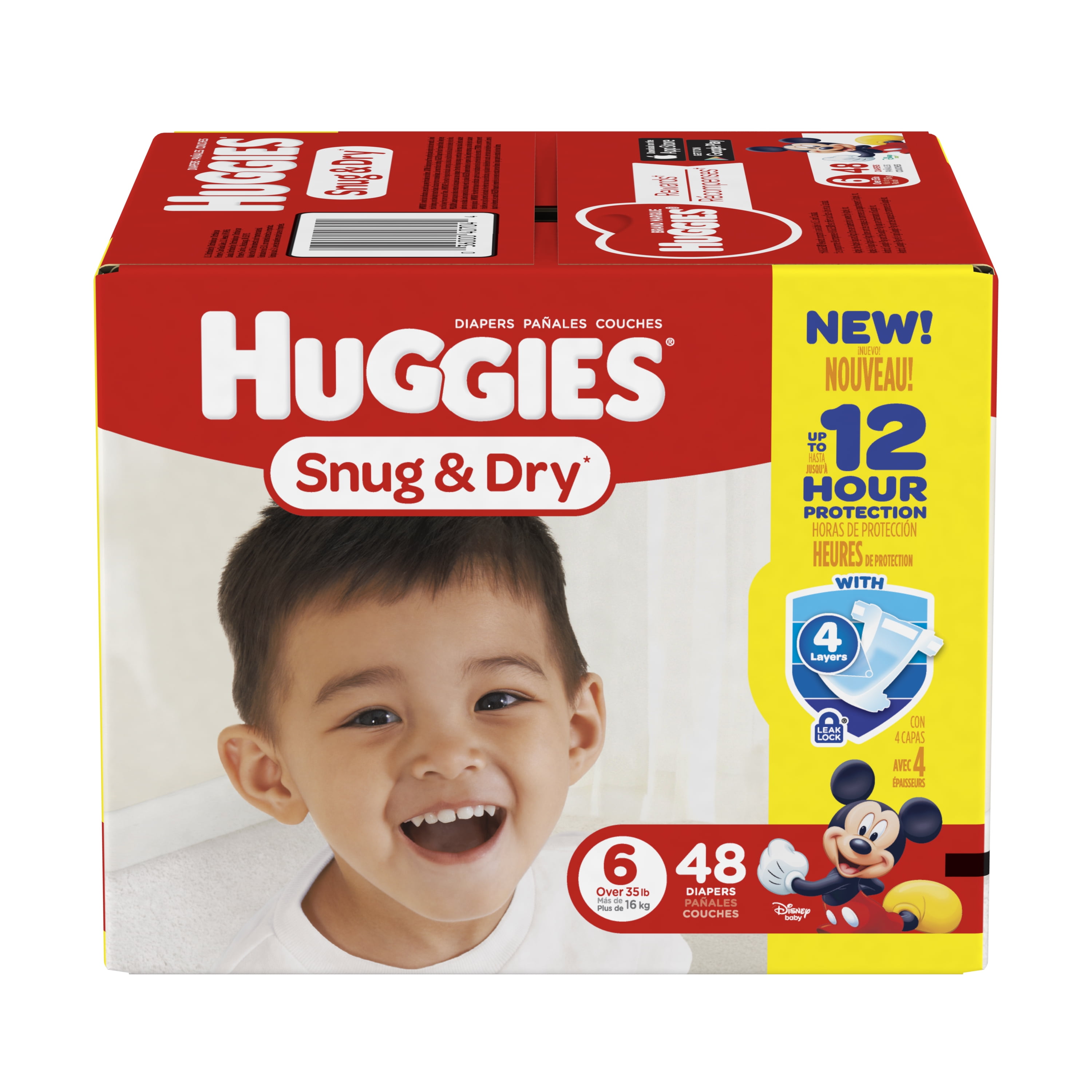 Huggies Snug & Dry Disney Baby Stage 6 Diapers (Over 35 lb) - 48 CT ...