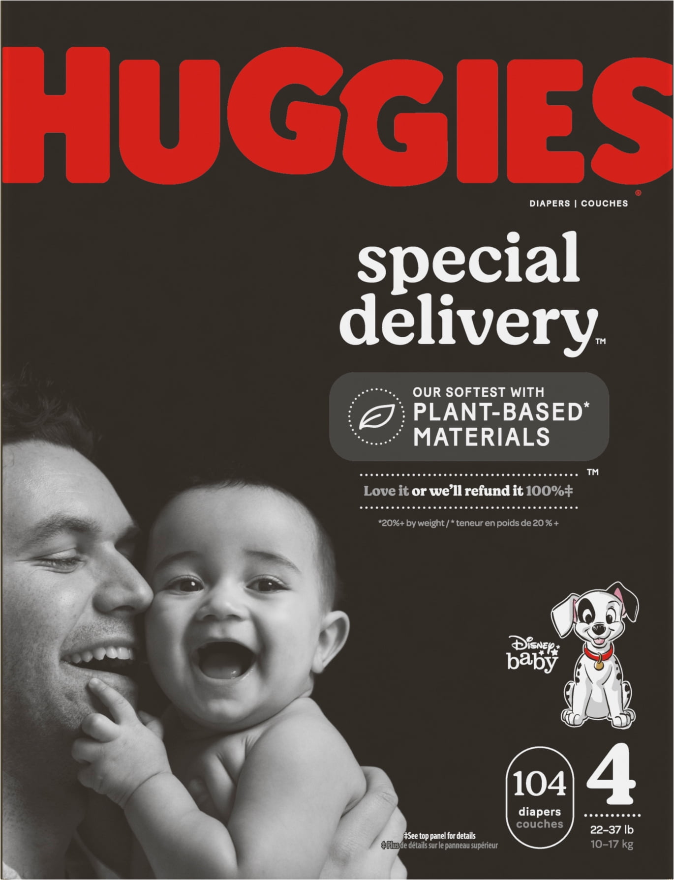 Huggies Special Delivery Diapers, 101 Dalmatians, Hypoallergenic, Size ...