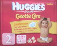 Huggies Supreme Gentle Care Diapers, Jumbo Pack, Size 2, 40 Count ...
