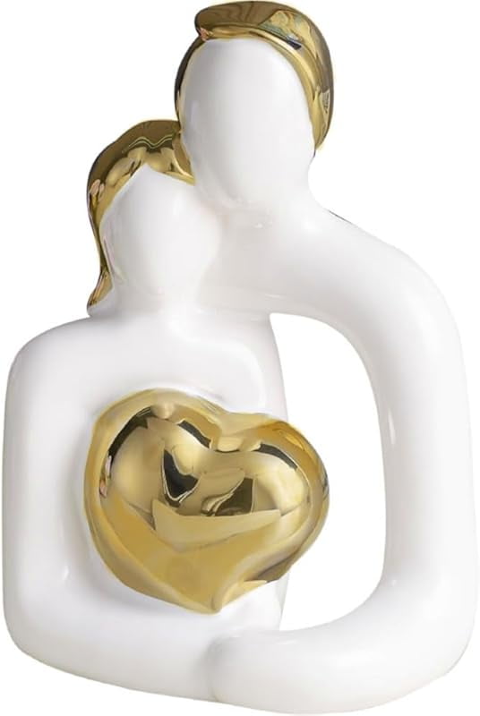 Hugging Couple Statues Ceramic,Figure Statue for Home Decorations ...