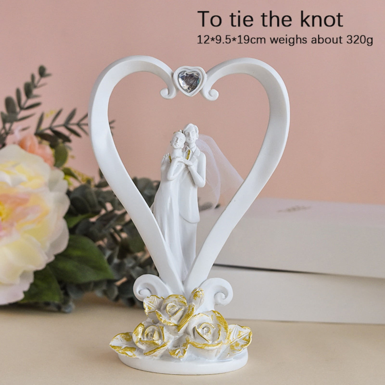 Hugging Couple Statues Lovers Kissing True Love Sculpture for Home ...