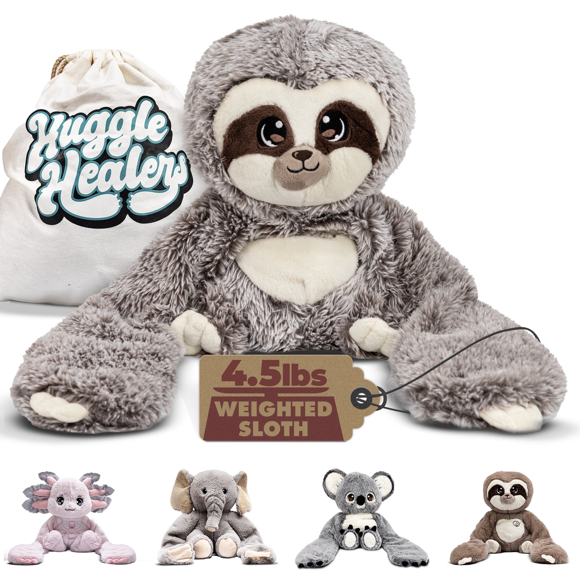 Huggle Healers Weighted Stuffed Animals for Adults, Teens and Kids - 40 ...