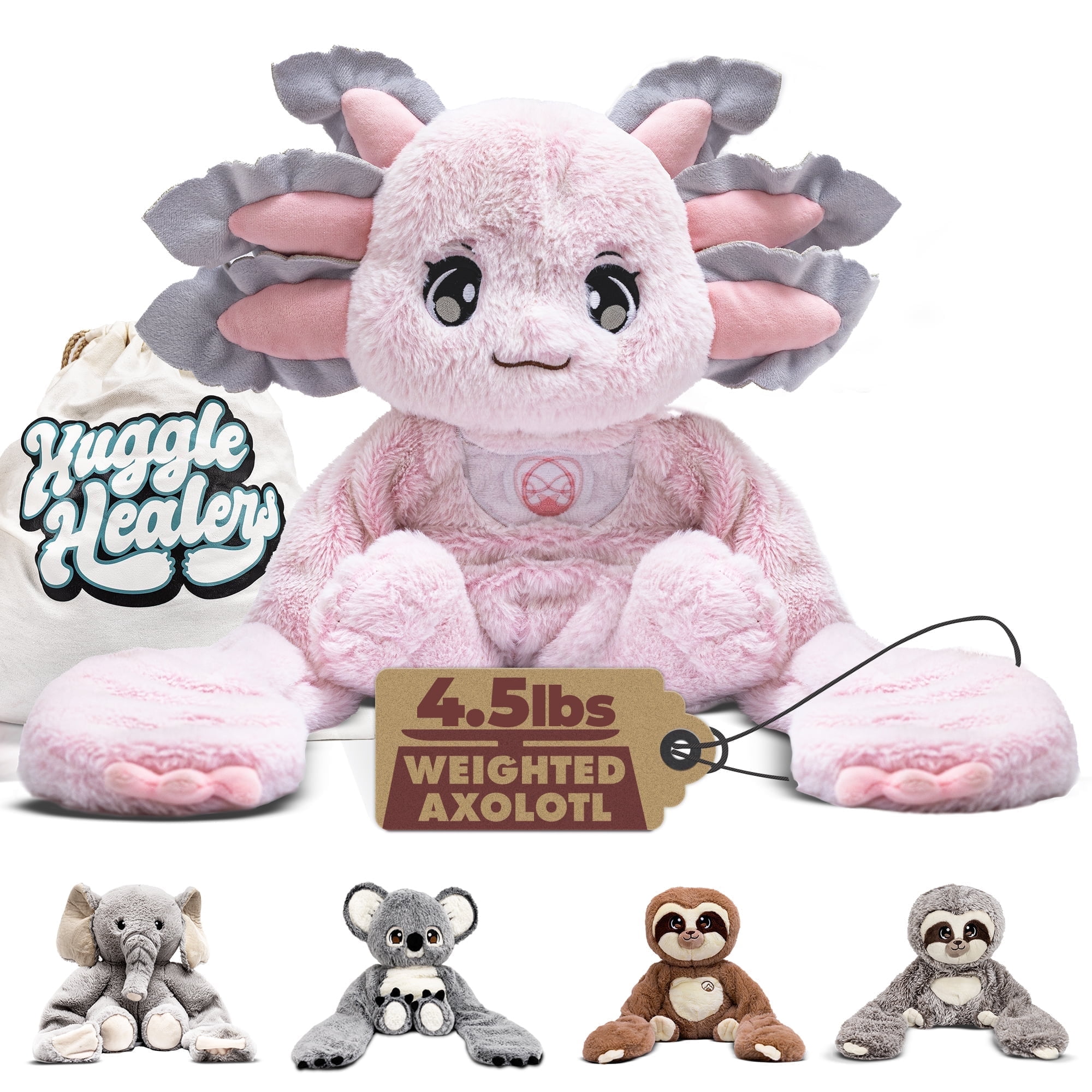 Huggle Healers Weighted Stuffed Animals for Adults, Teens and Kids - 40 ...