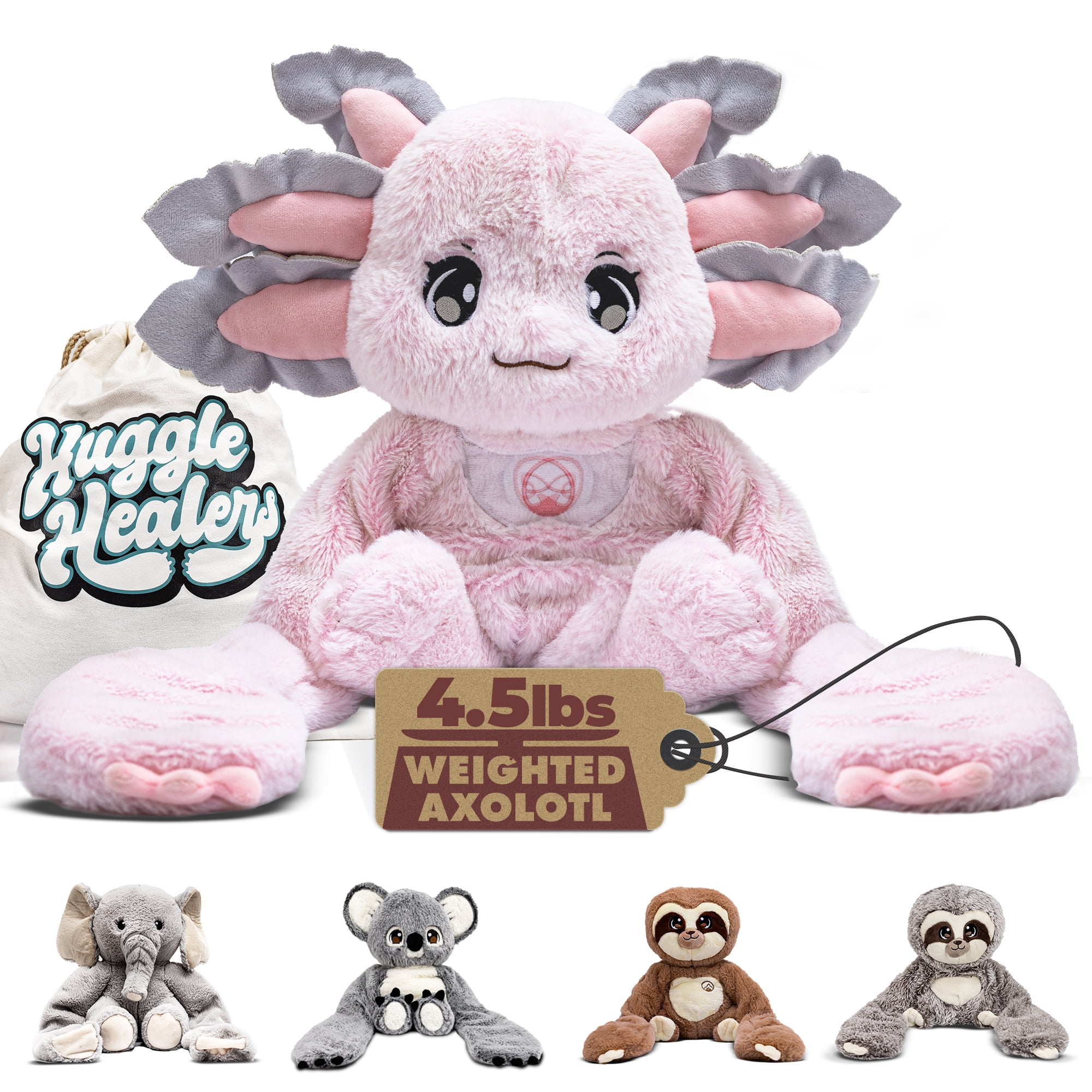 Huggle Healers Weighted Stuffed Animals for Adults, Teens and Kids - 40 ...