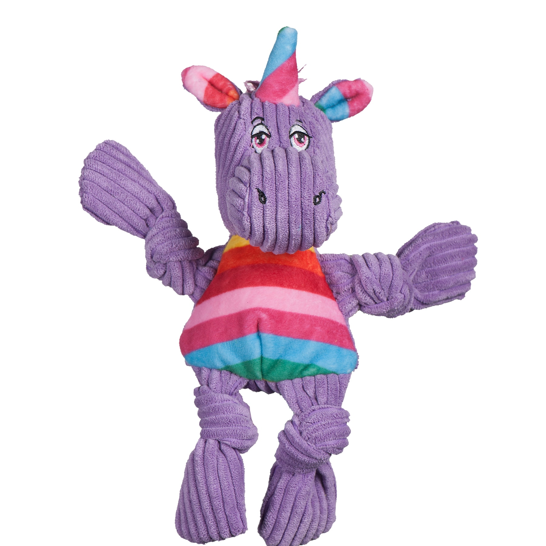 HuggleHounds Knotties Durable Plush Toy for Dogs with Multiple ...