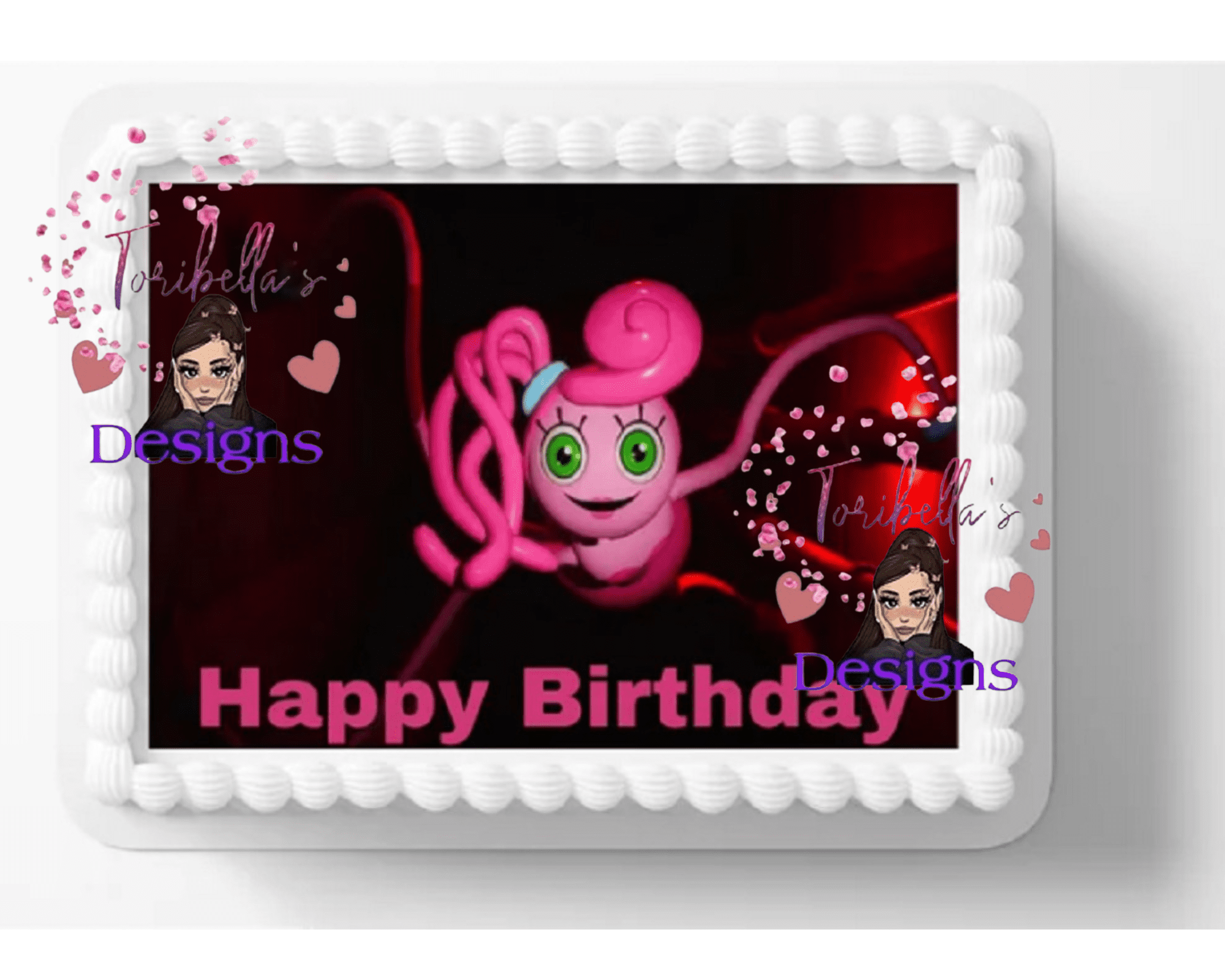 Huggy Poppy Birthday Edible Image Cake Topper, by ToriBellas Designs ...