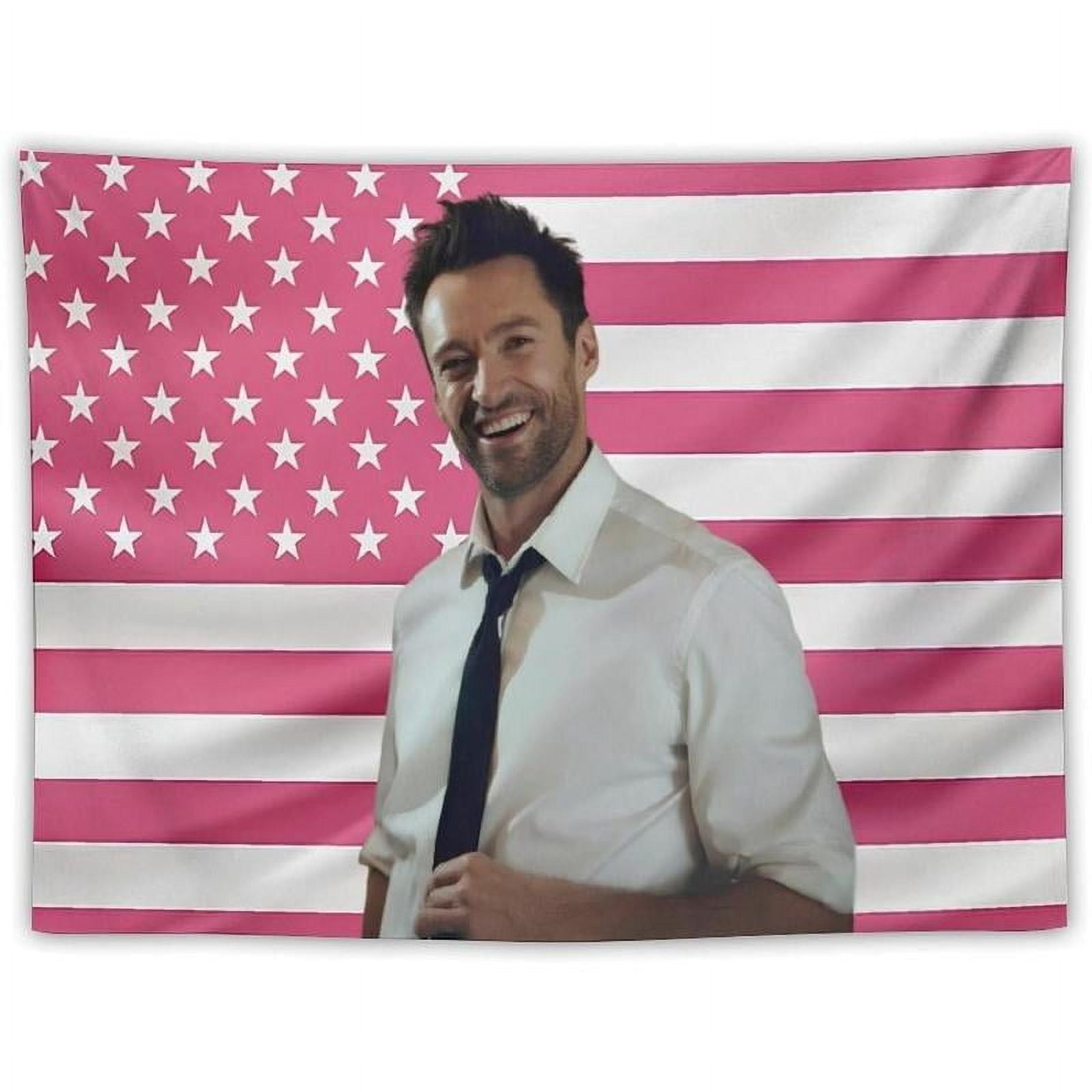 Hugh Actor Jackman Flag Tapestry Poster Perfect for Fans Room Bedroom ...