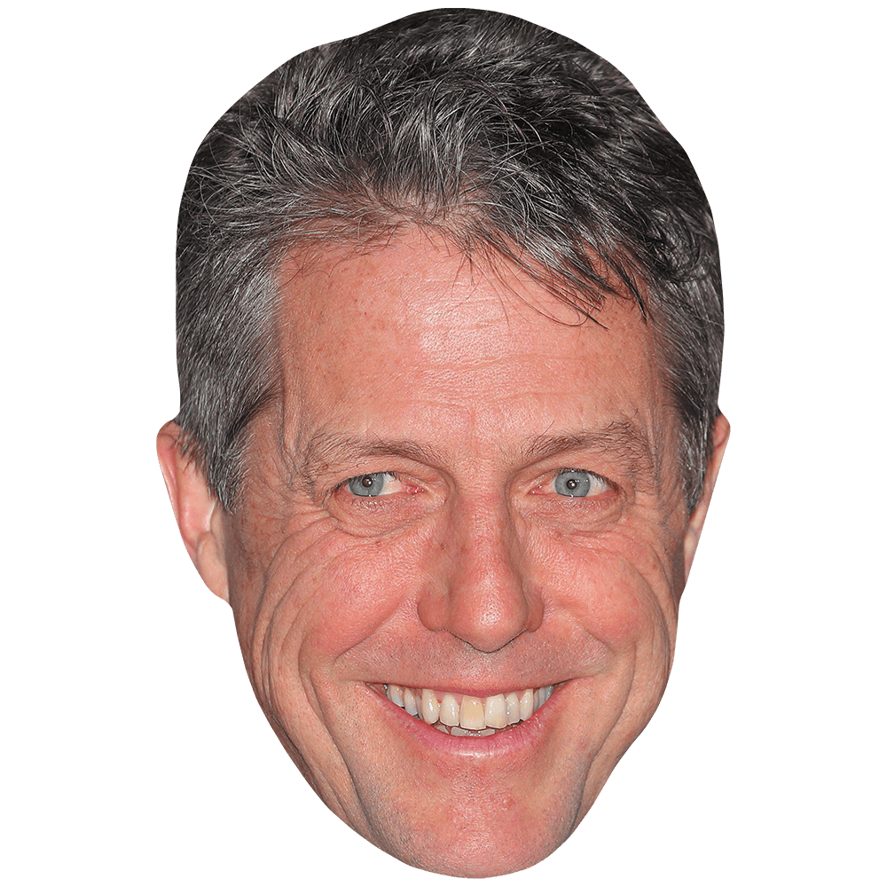 Hugh Grant (Smile) Celebrity Mask, Flat Card Face, Fancy Dress Mask ...