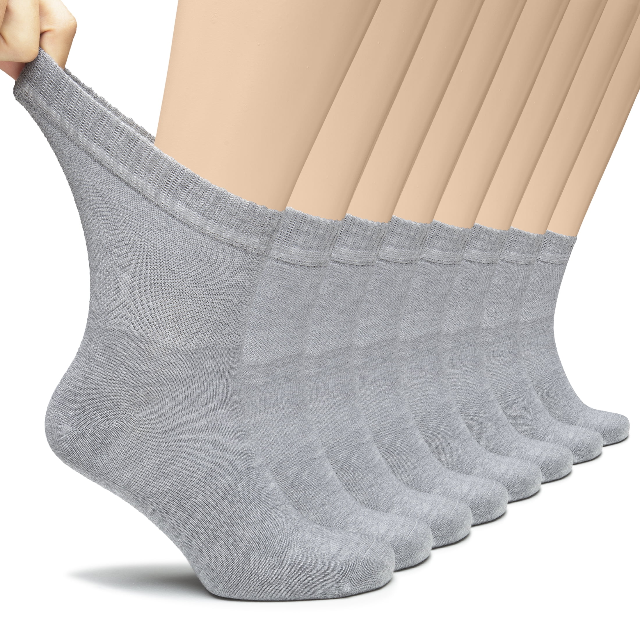 Hugh Ugoli Men's Loose Diabetic Ankle Socks Bamboo, Wide, Thin ...