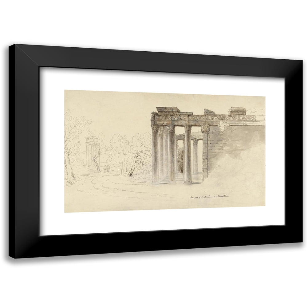 Hugh William Williams 24x16 Black Modern Framed Museum Art Print Titled ...
