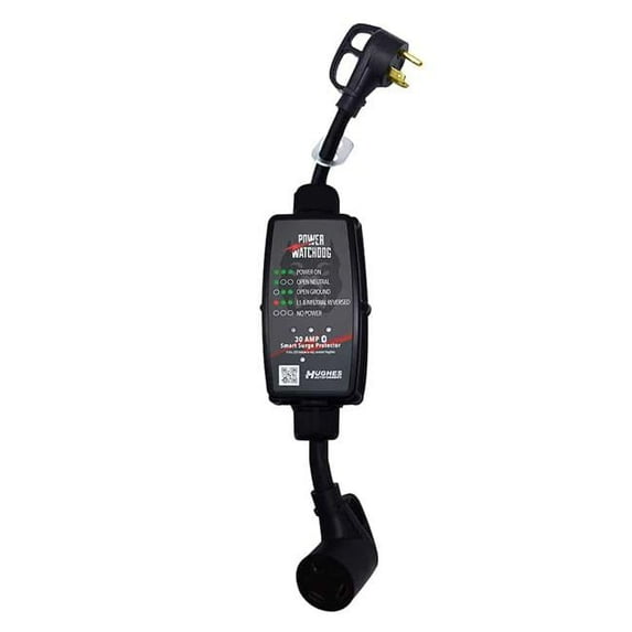 Hughes 30A Power Watch Dog Surge Protector, Portable, Bluetooth ...