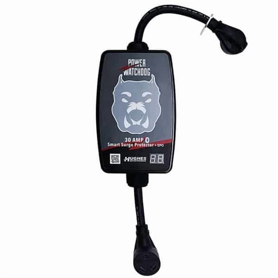Hughes Auto 30A Smart Surge Protector with EPO, Bluetooth Connectivity ...