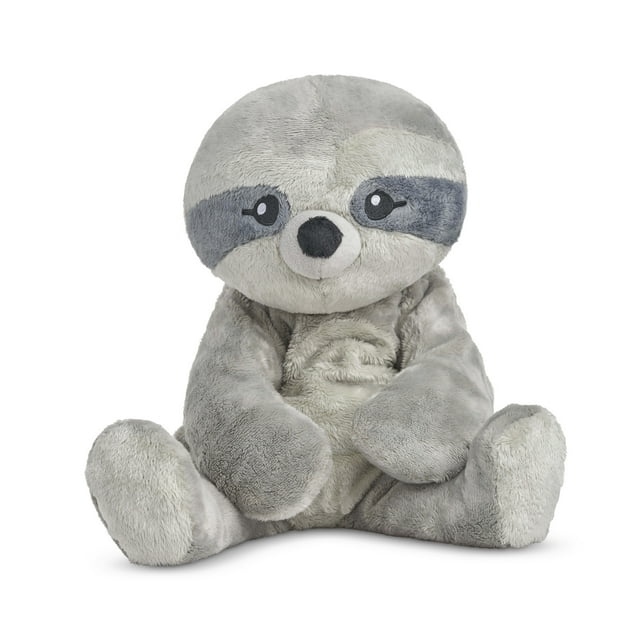 Hugimals Sam the Sloth 4.5lbs Weighted Cute Fluffy Toy for Stress ...