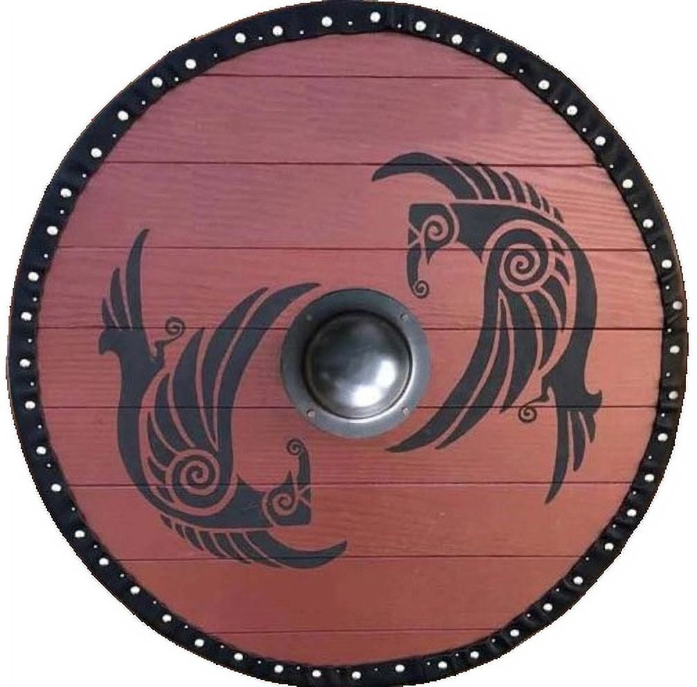 Huginn and Muninn Raven shield, Viking Battle shield, Norse shield ...