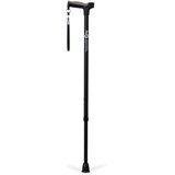 Hugo Adjustable Derby Handle Cane with Reflective Strap, Ebony ...