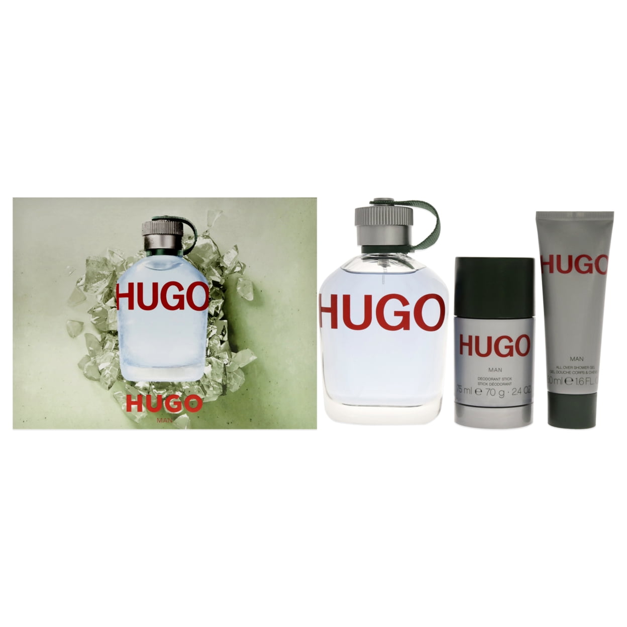 Hugo Boss 3 Pc Aromatic Gift Set - 4.2oz EDT Spray, 2.4oz Deodorant ...