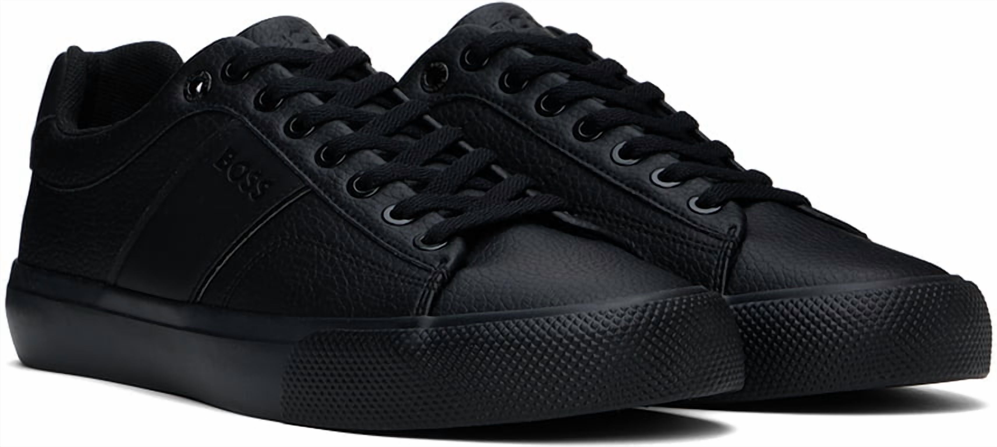Hugo Boss Men's Aiden Lace-Up Tennis Sneaker, Black - Walmart.com