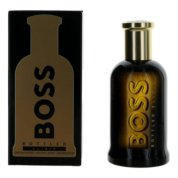 HUGO BOSS Men's Perfume Bottled Elixir Spray 3.4 oz Fragrance Eau de ...