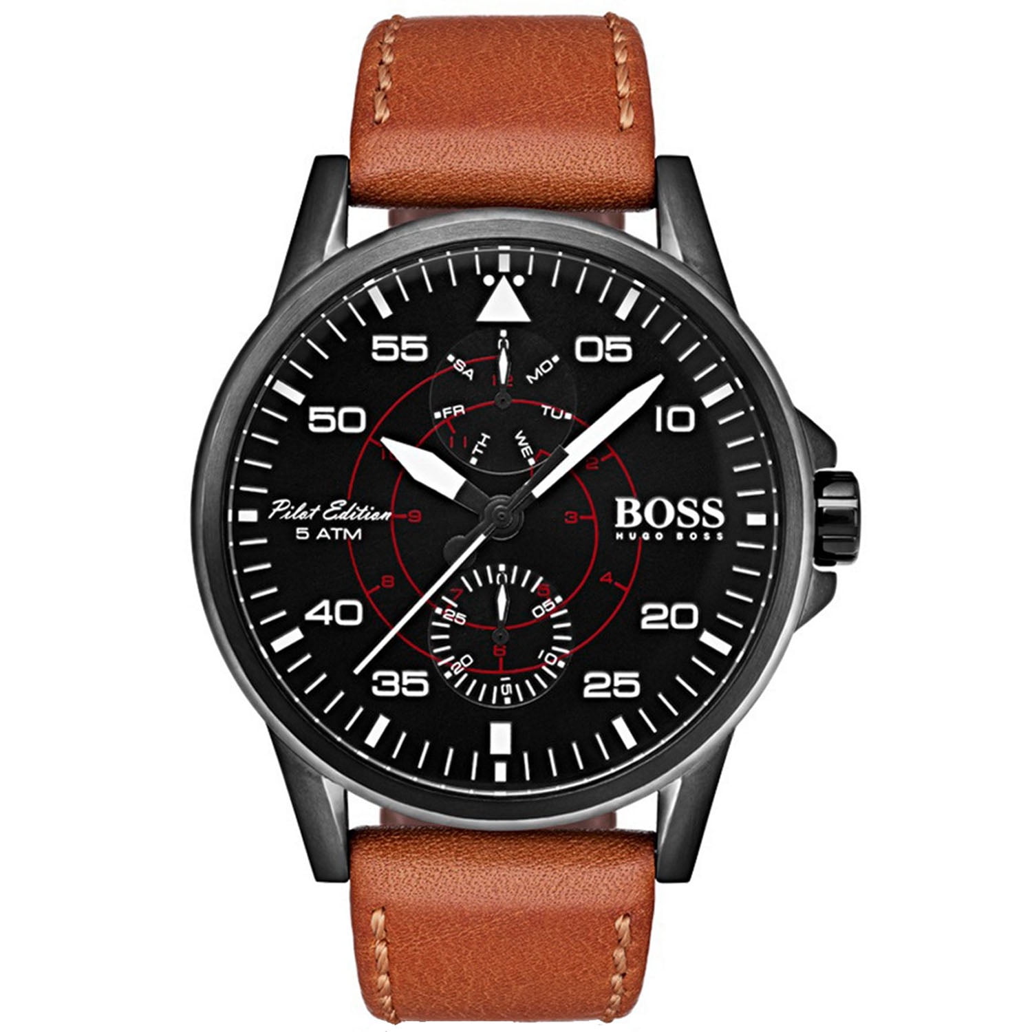 Hugo Boss Men's Pilot Aviator Black Dial Watch - 1513517 - Walmart.com