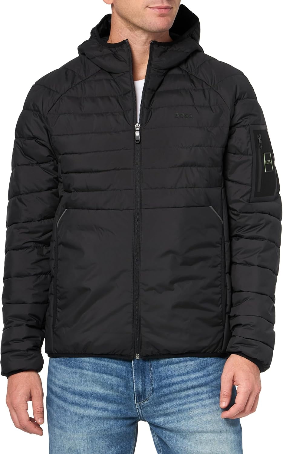 Hugo Boss Men's Thor Zip-Up Jacket, Black - Walmart.com