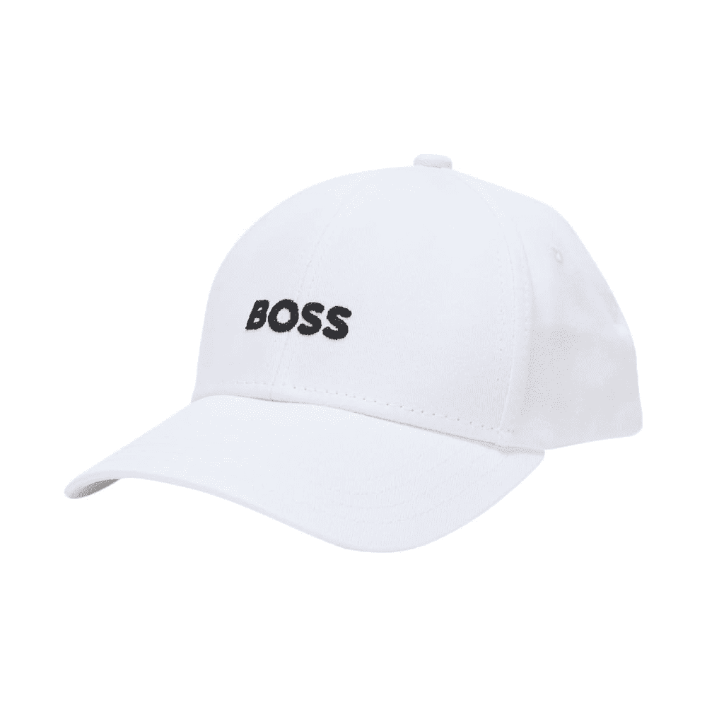 Hugo Boss Men's Zed Center Logo Cotton Baseball Cap, White - Walmart.com