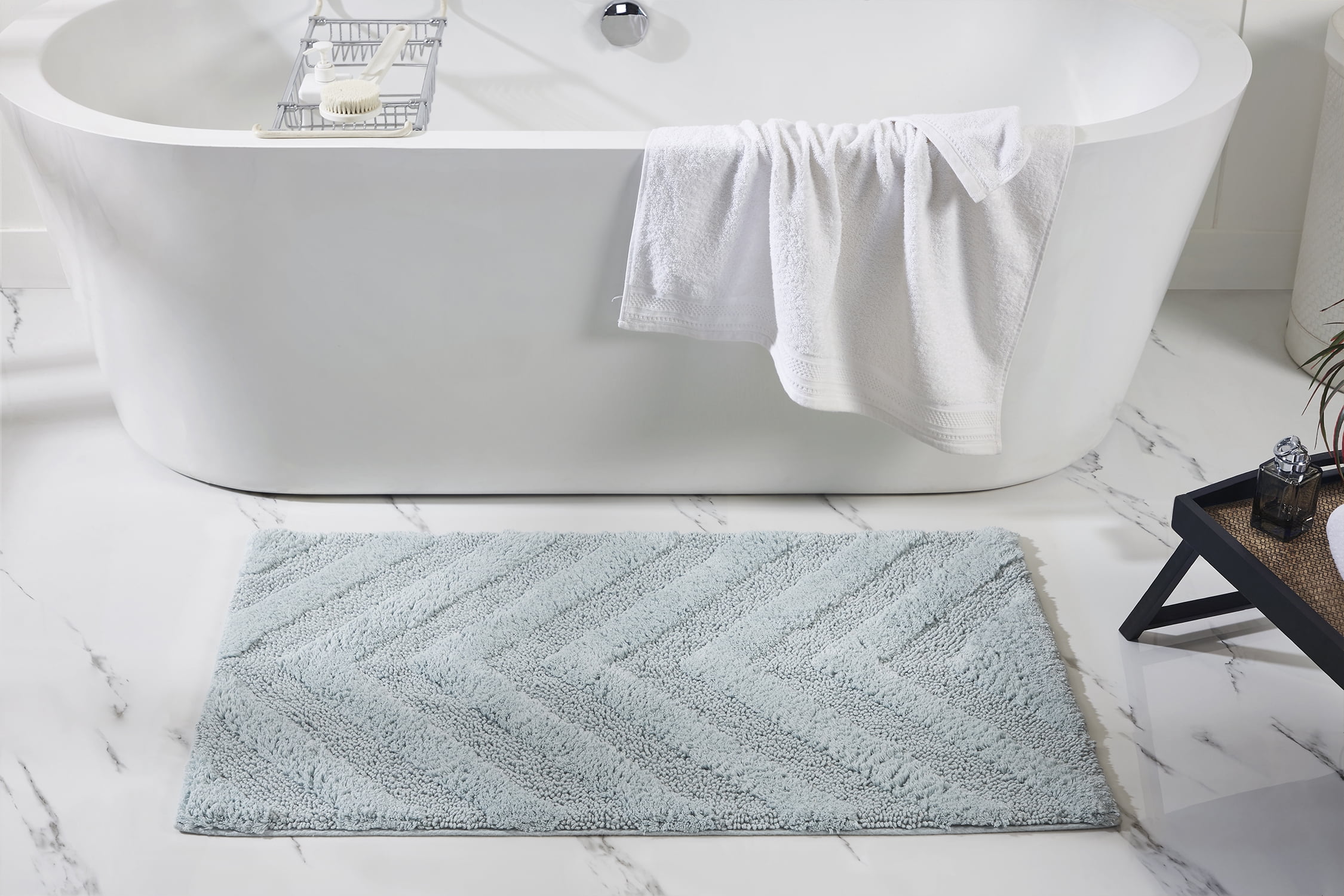 Better Trends 2 Piece Bathroom Rug Set 100% Cotton Extra Soft Tufted ...