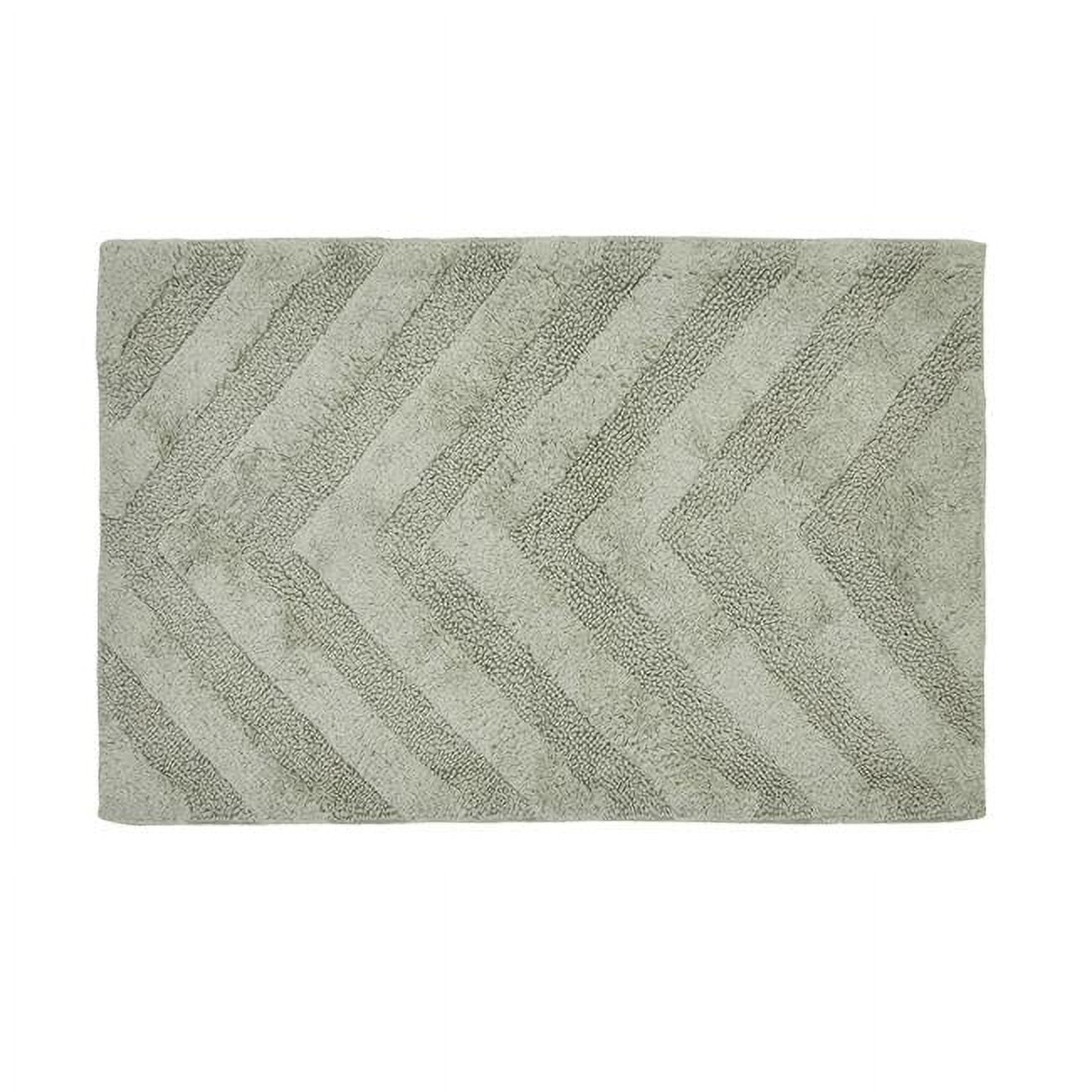 Hugo Collection 100% Cotton 21' x 34' Rectangle Bath Rug in Sage ...