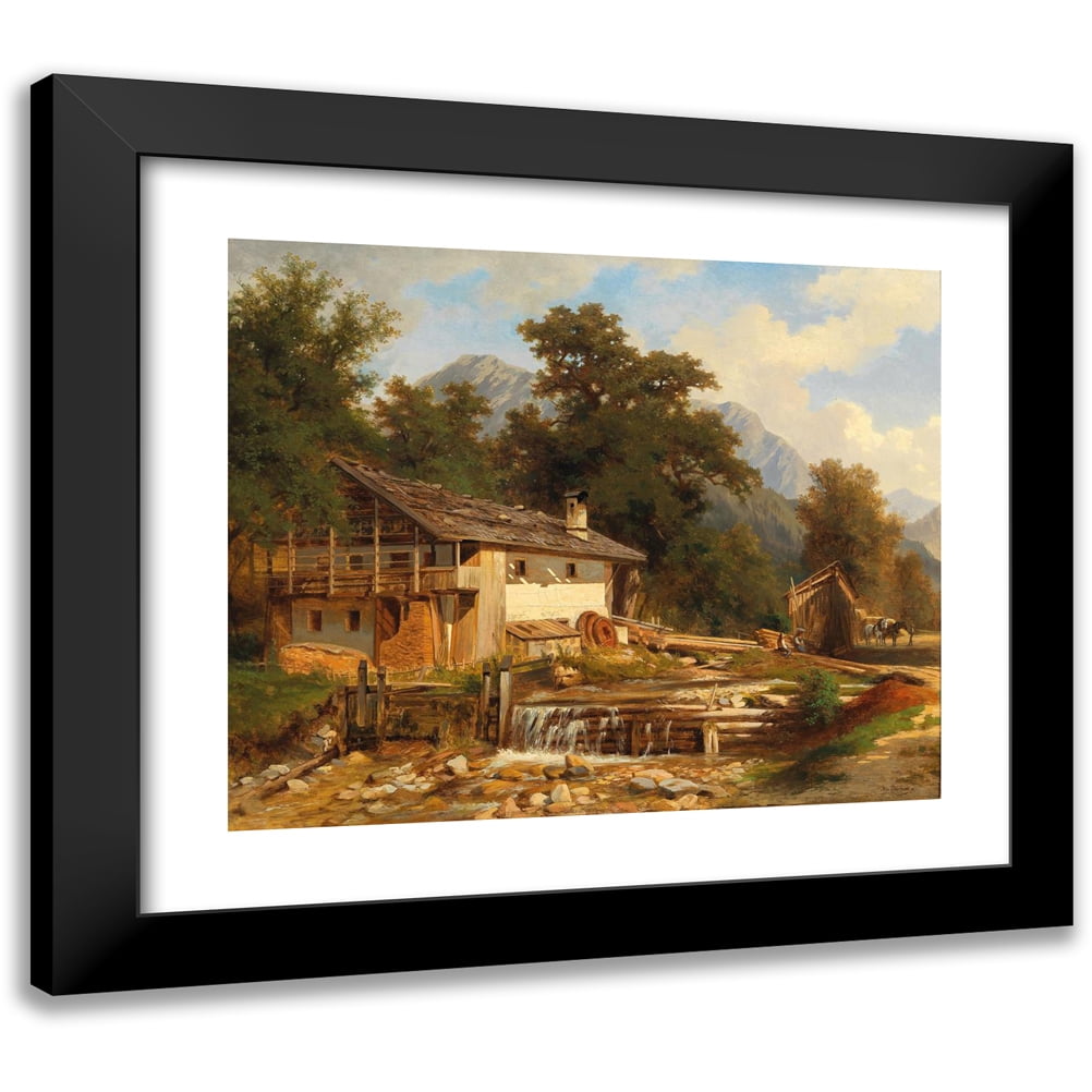 Hugo Darnaut 17x15 Black Modern Framed Museum Art Print Titled - Motif ...