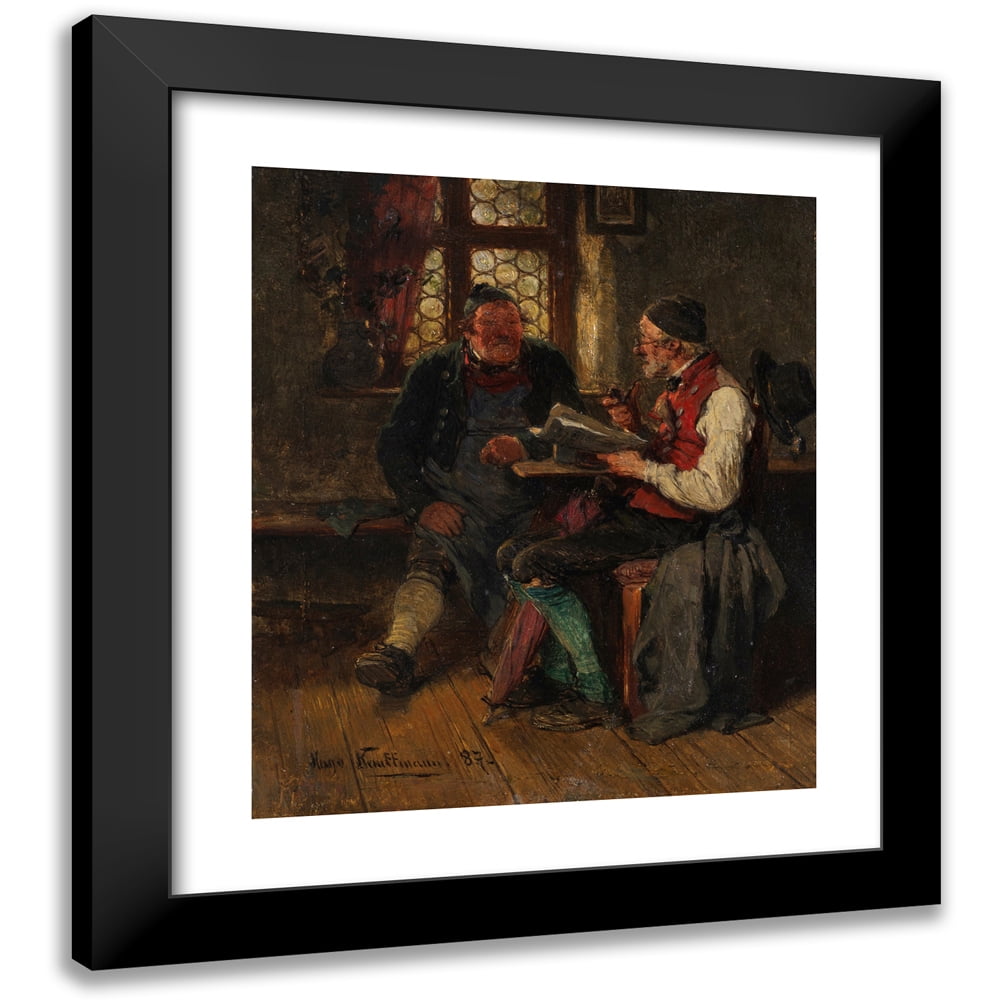 Hugo Kauffmann 12x14 Black Modern Framed Museum Art Print Titled ...