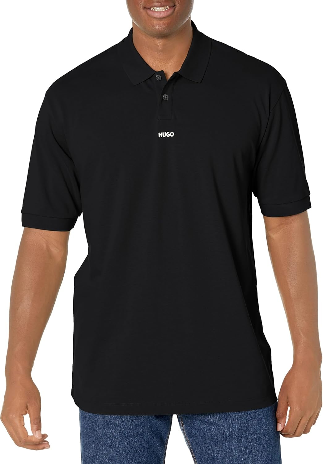 Hugo Men's Dangula Small Logo Polo Shirt, Black - Walmart.com