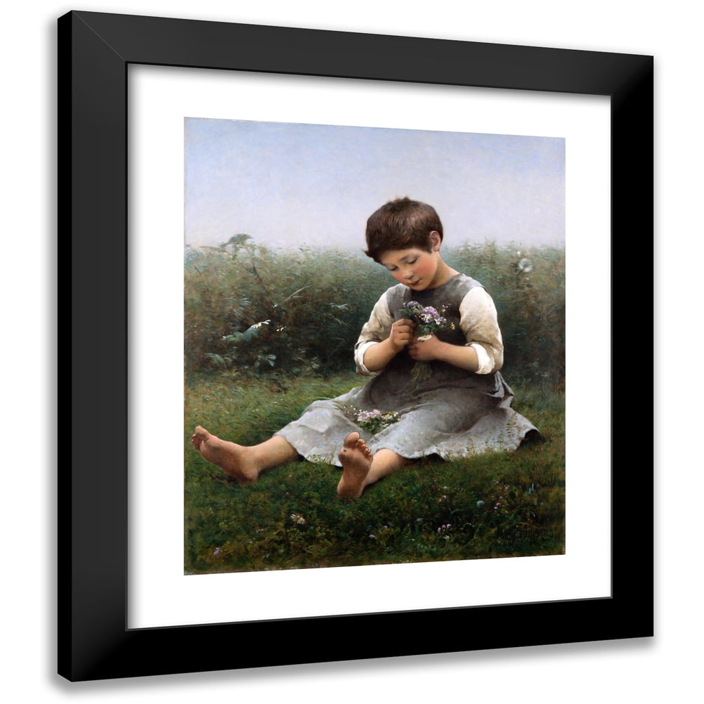 Hugo Salmson 12x14 Black Modern Framed Museum Art Print Titled - Girl ...