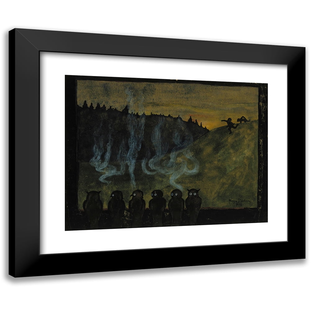 Hugo Simberg 18x15 Black Modern Framed Museum Art Print Titled - Vision ...