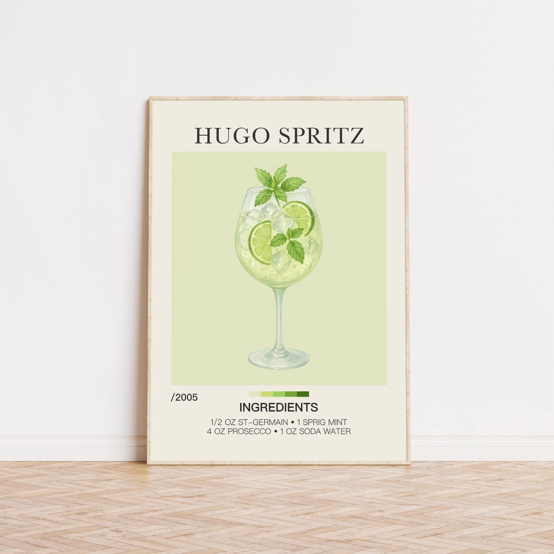 Hugo Spritz Cocktail Bar Cart Recipe Signature Drink Aesthetic Museum ...