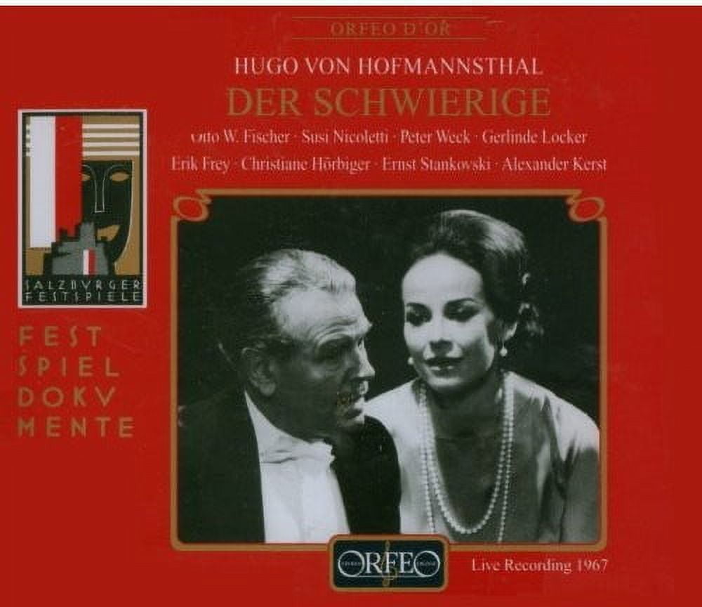 Hugo Von Hofmannsthal - Der Schwierige - Music & Performance - CD ...