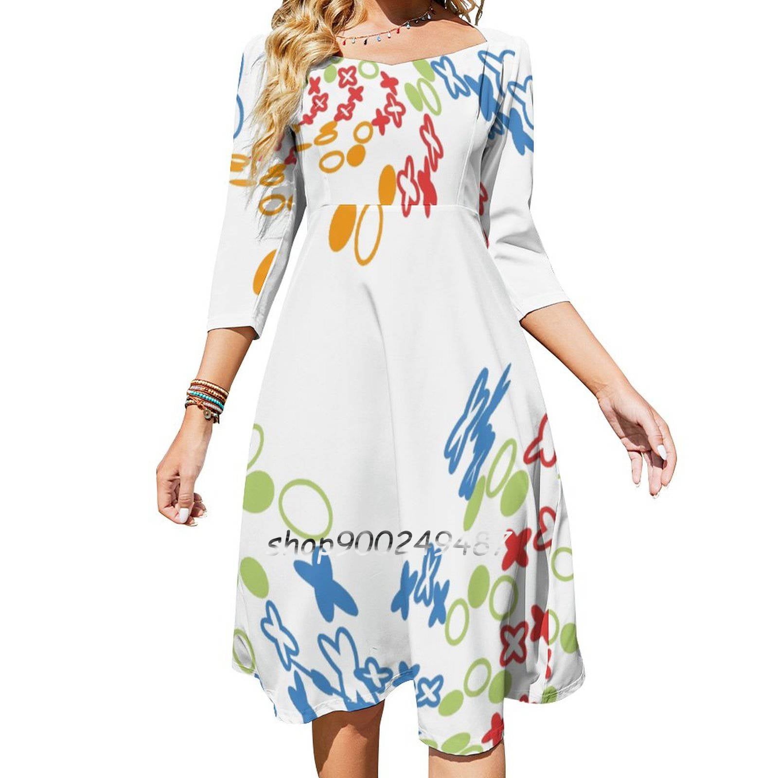 Hugs And Kisses Eving Party Dresses Midi Sexy Dress Female Sweet One ...