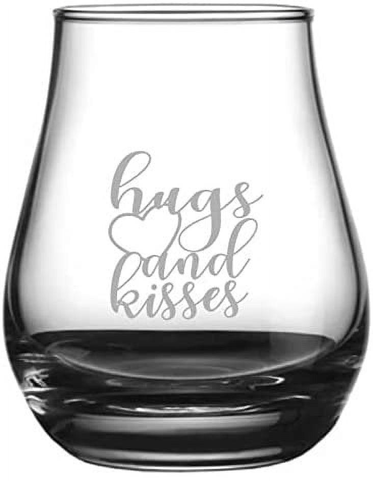 Hugs And Kisses Valentine's Day Quotes Etched 4.1oz Spey Dram Whisky ...