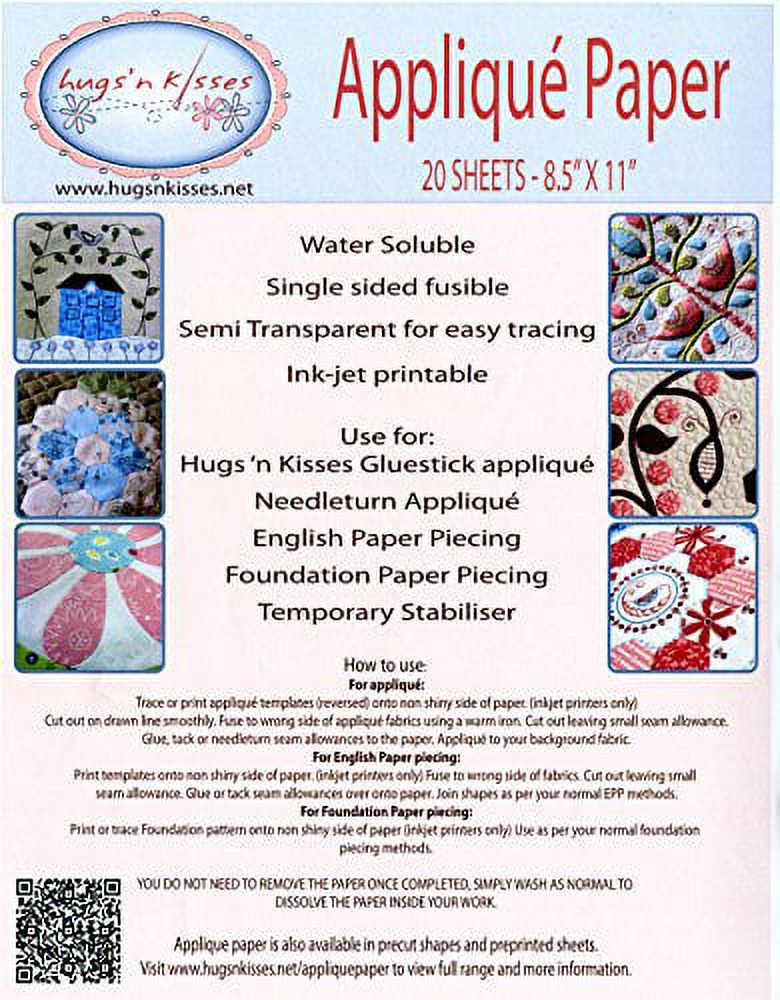 Hugs 'n Kisses HNKHABY13 Applique Paper (20 Pack) - Walmart.com