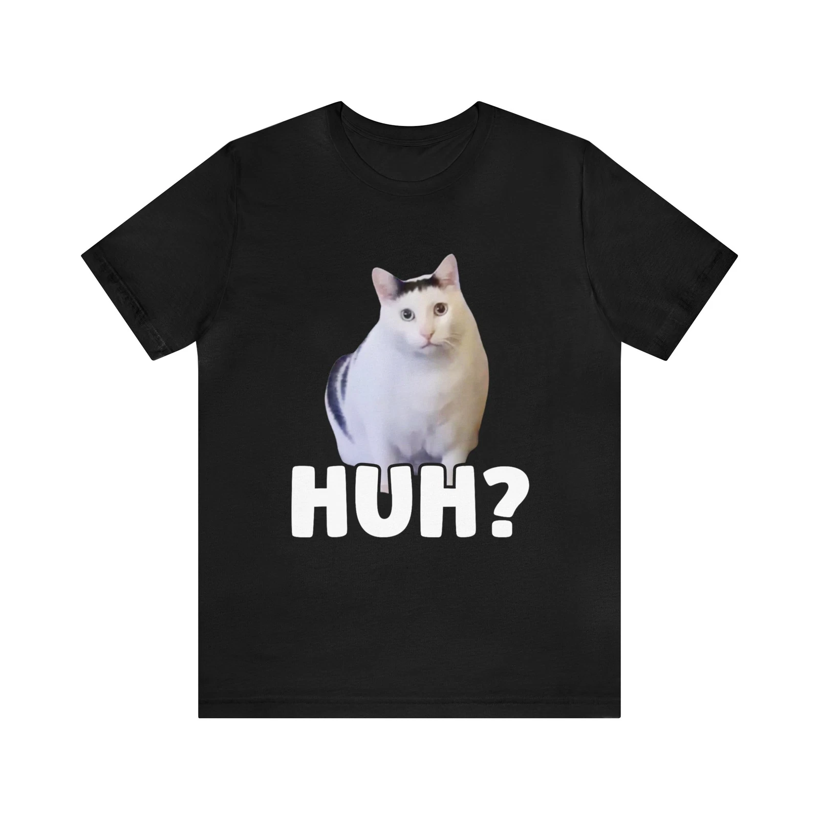 Huh Cat Meme Funny T-shirt ,Huh Cat Funny meme shirt - Walmart.com