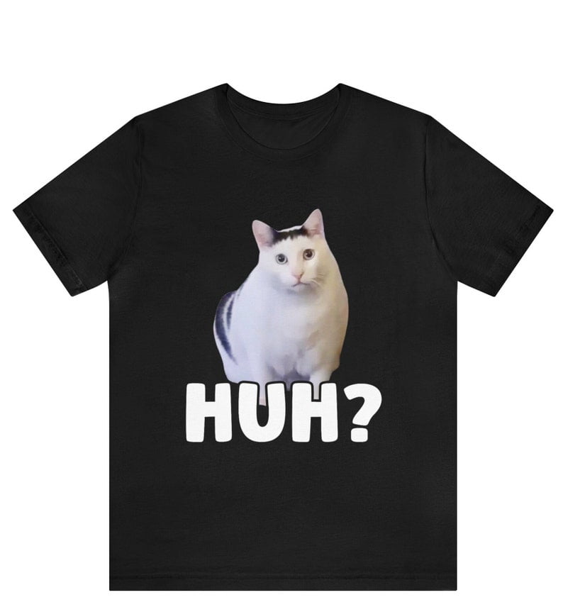 Huh Cat Meme T-shirt ,Funny cat Meme shirt , Merry Christmas day ...