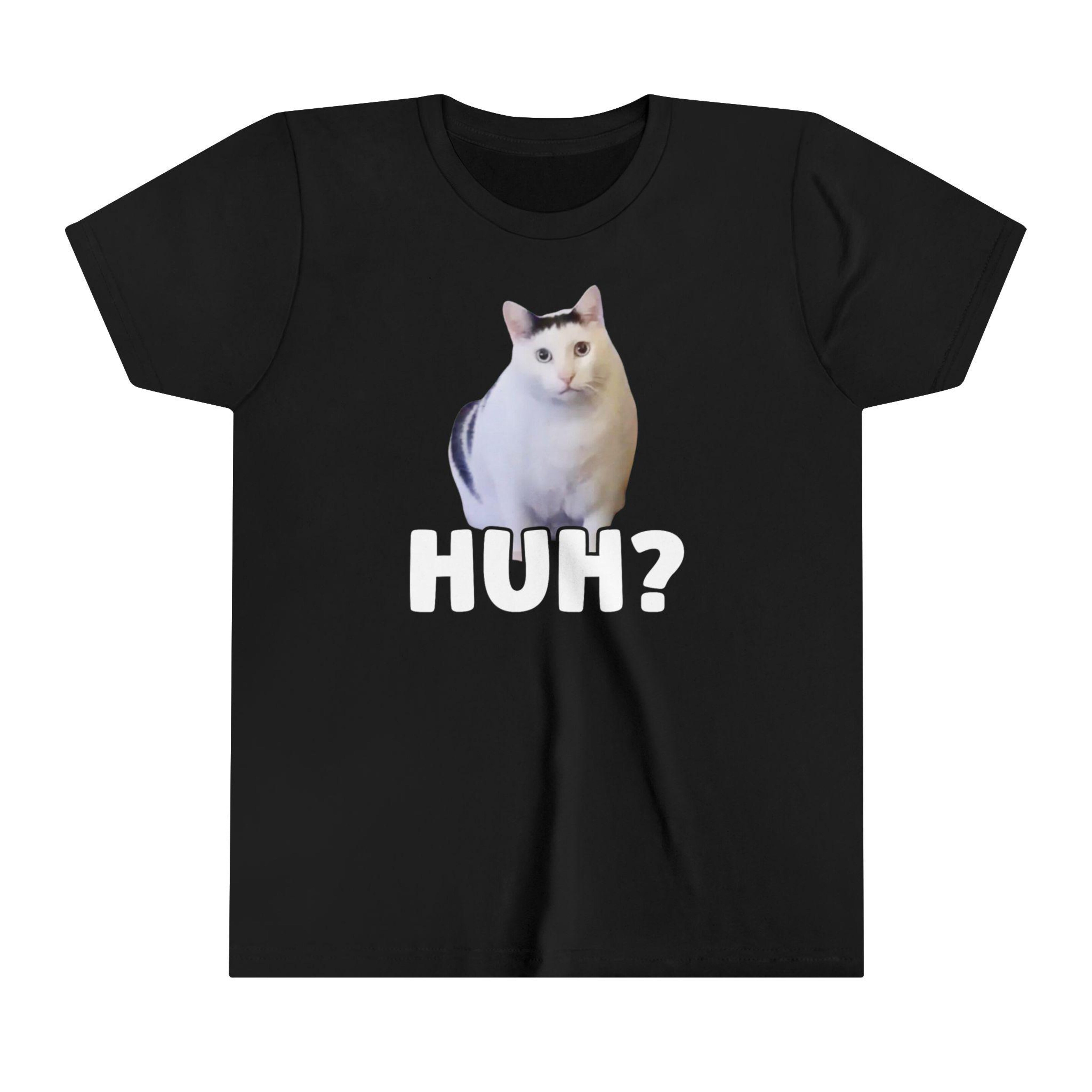 Huh Cat Meme Youth T- shirt - Walmart.com