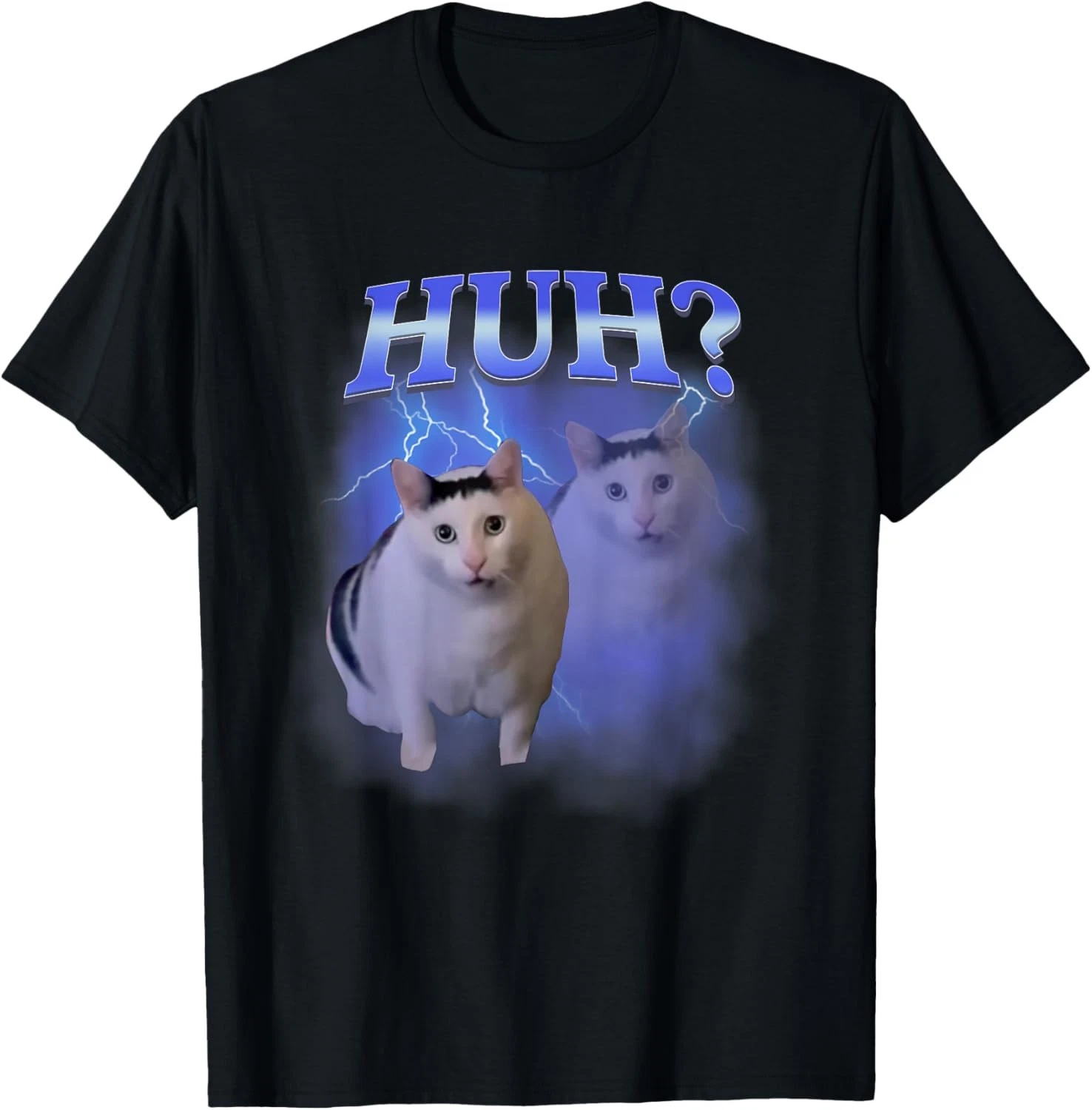 Huh Silly Cat Meme Funny Oddly Bootleg Specific Dank Memes T-Shirt Gift ...