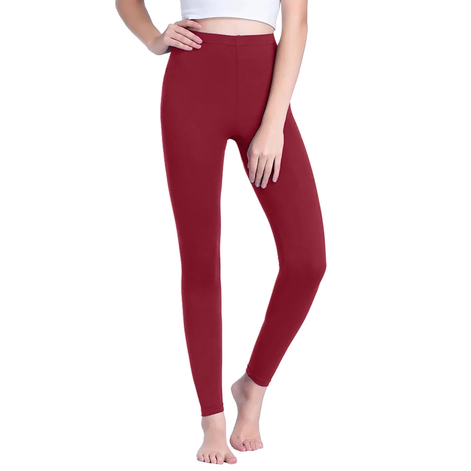 Huhua Plus Size Yoga Pants for Women High Waisted Tummy Control ...