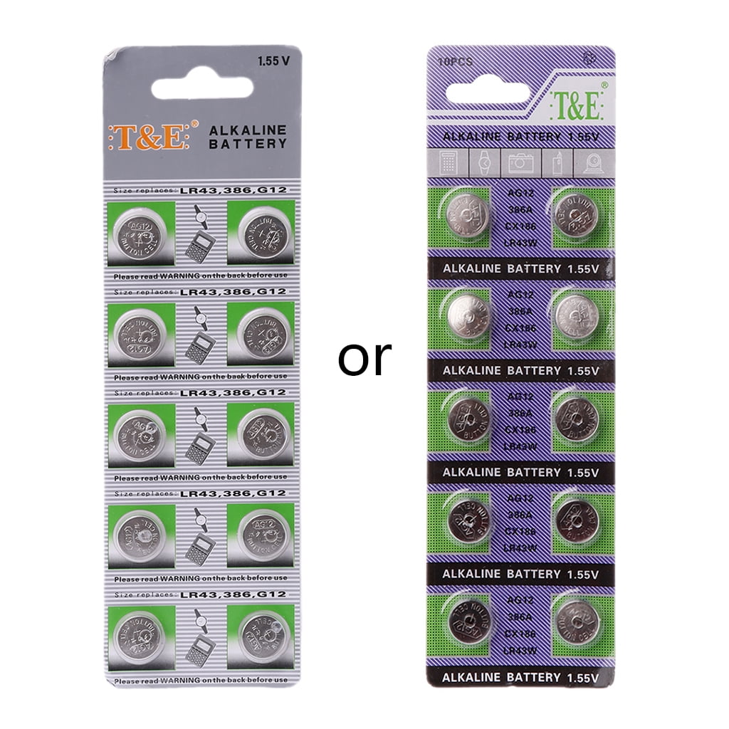 Huhudde 10Pcs 1.5 Volt Mini Watch Replacement Battery Button Battery ...