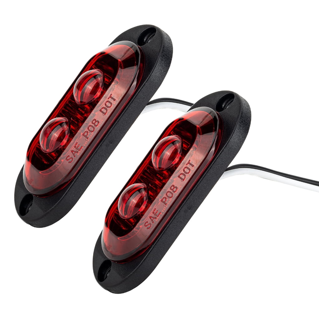 Huhudde 12V / 24V LED Side Marker Lights Car External Lights Warning ...