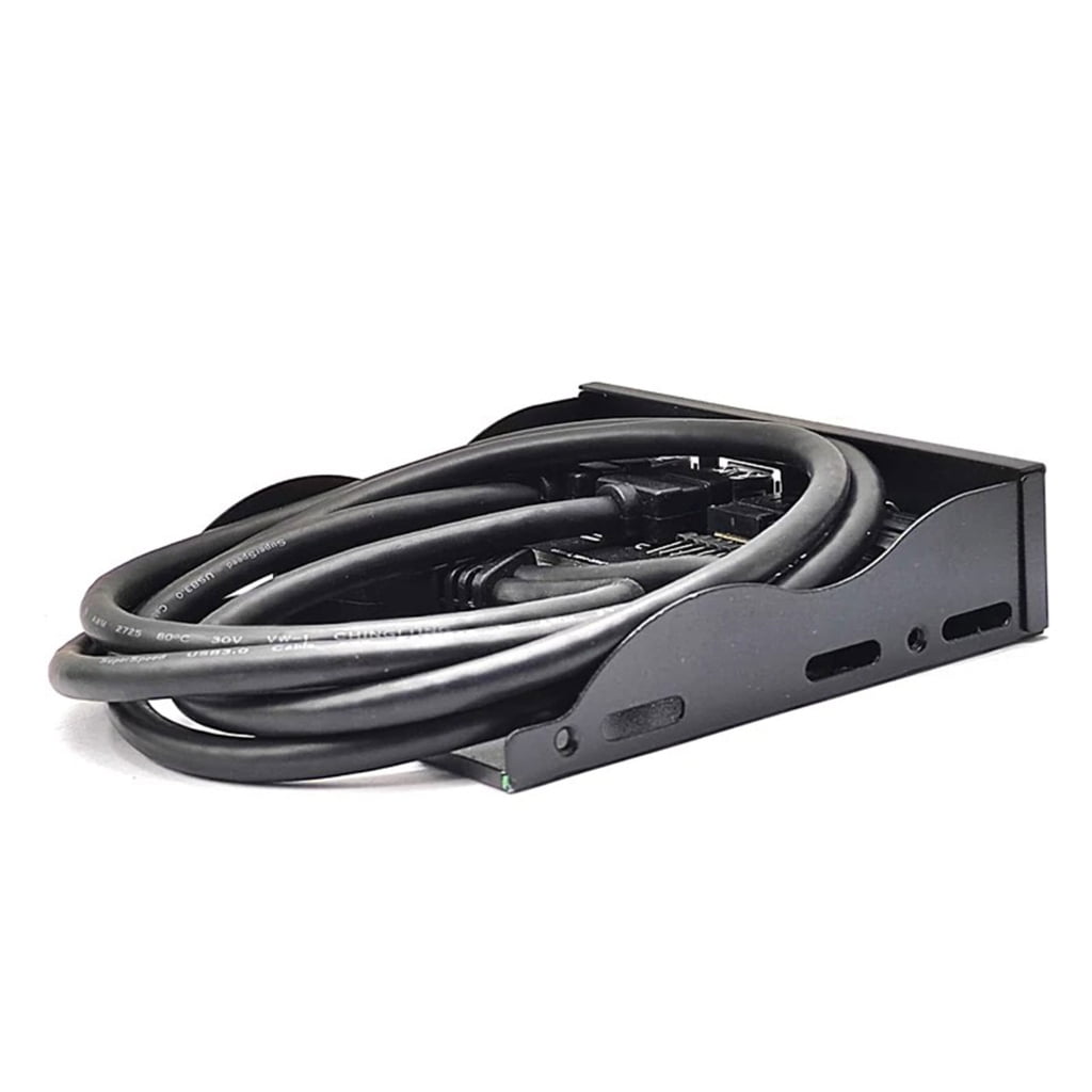 Huhudde 2 Port USB 3.0 Hub PC Front Panel Bracket 3.5mm Earphone ...