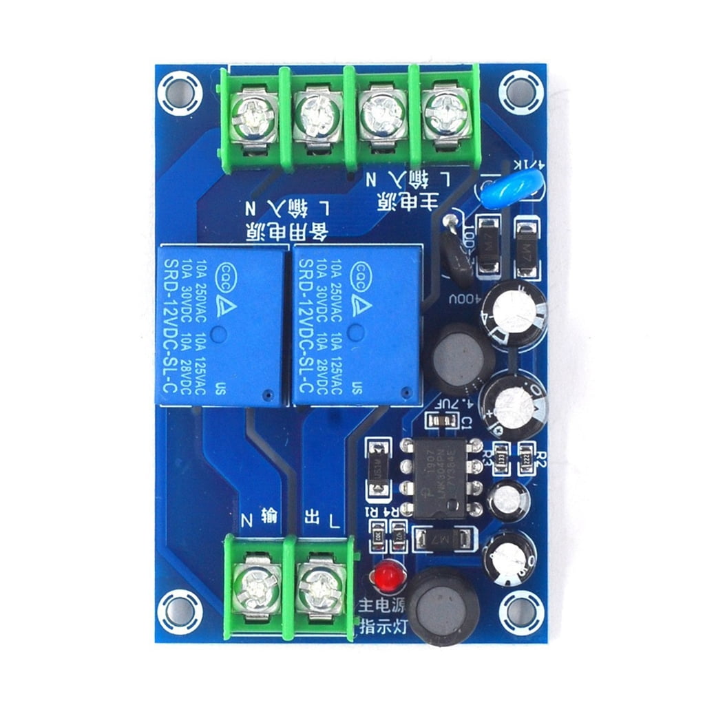 Huhudde 220V 10Amp 2 Channel Automatic Power Switches Module Double ...
